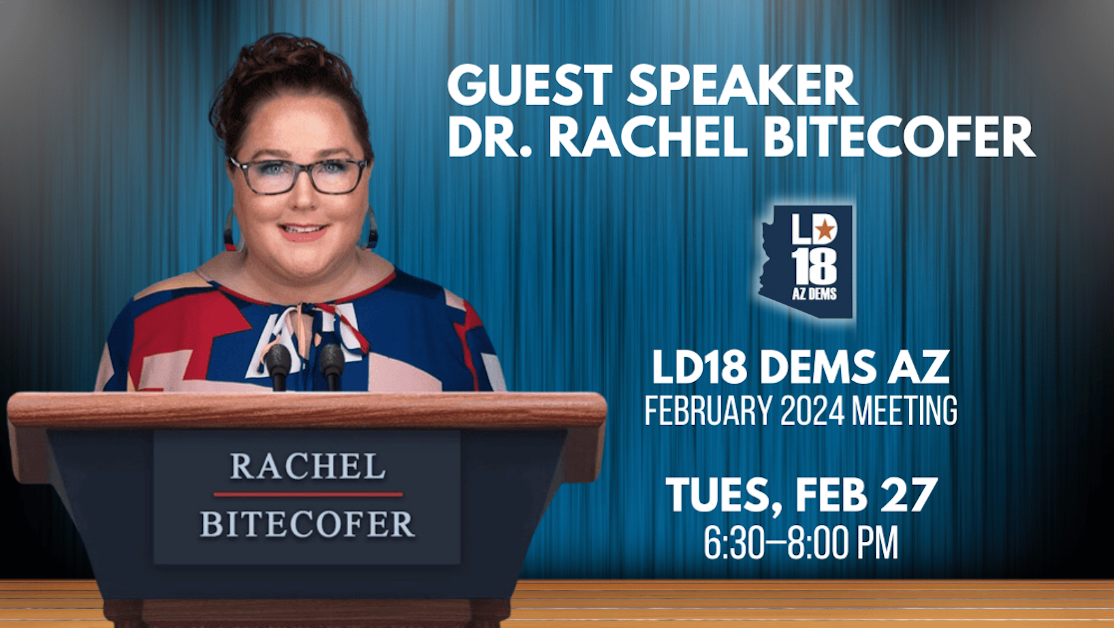 Strategist Rachel Bitecofer at LD18 Dems Meeting – Feb. 27, 2024 · Mobilize