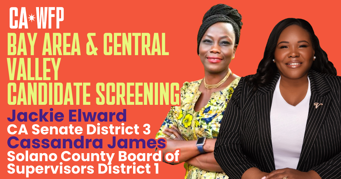 Bay Area Candidate Screening: Jackie Elward for Senate D-3 & Cassandra ...