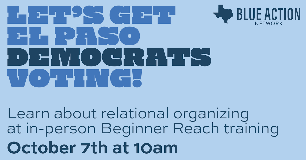 Blue Action Network – Relational Organizing and Reach Training with the ...