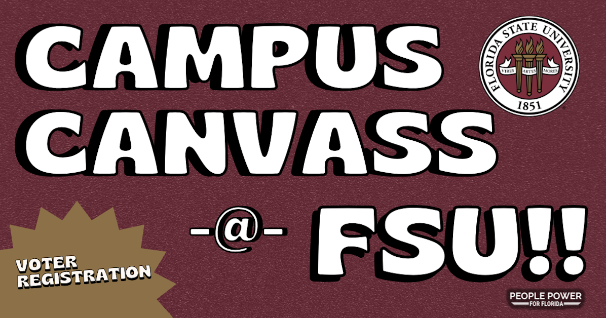 Campus Canvassing @ FSU · Anna For Florida