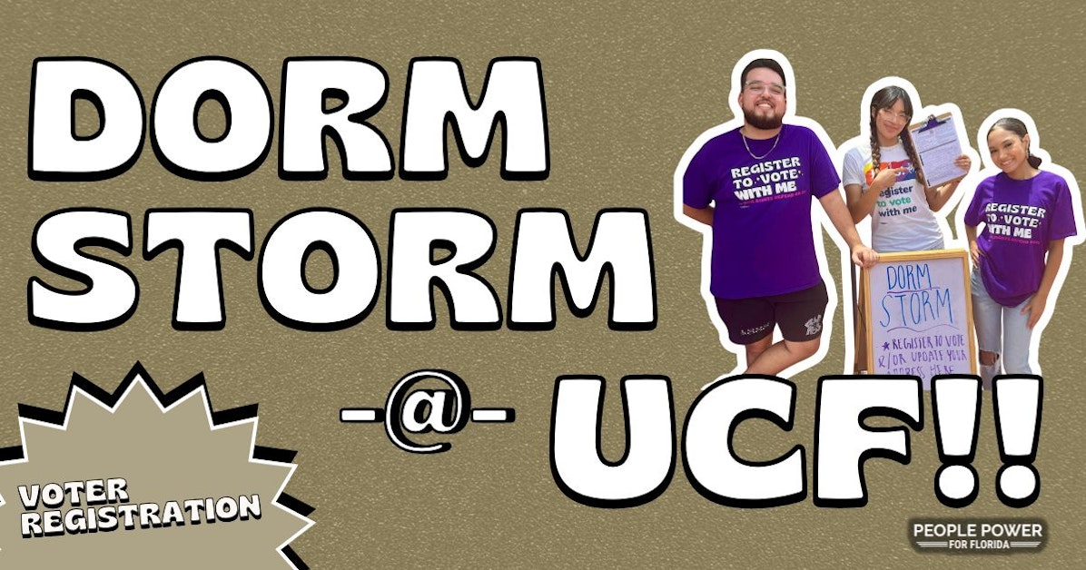 Voter Registration Dorm Storm @ UCF! · Mobilize