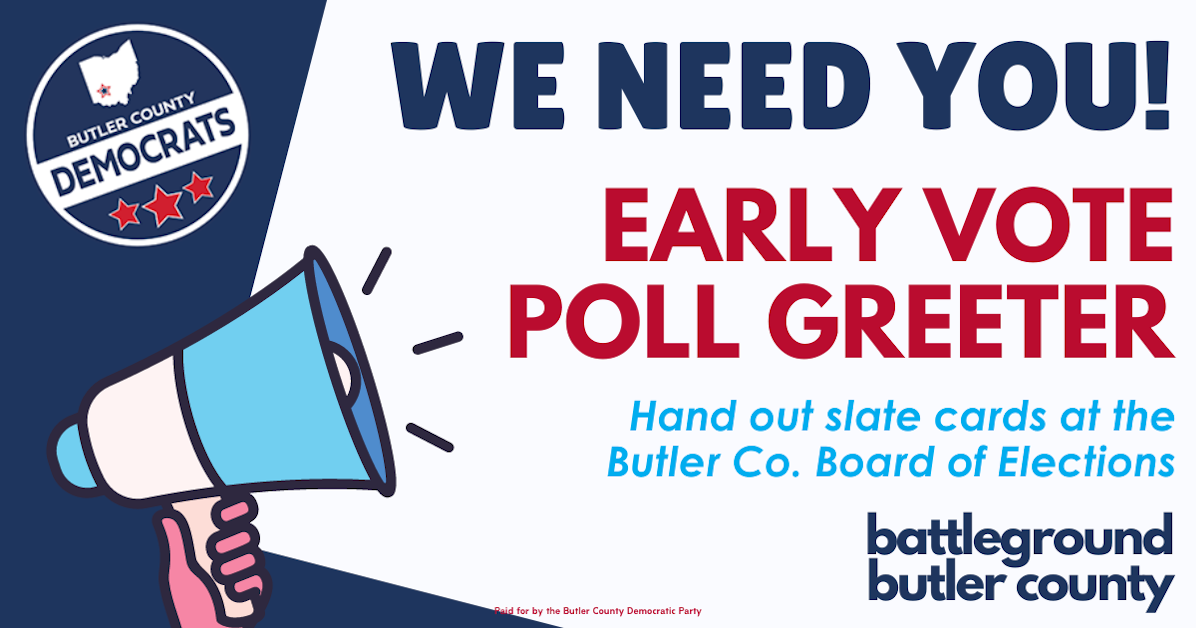 Early Vote Poll Greeter at the Butler Co. BOE - 2024 · Butler County ...