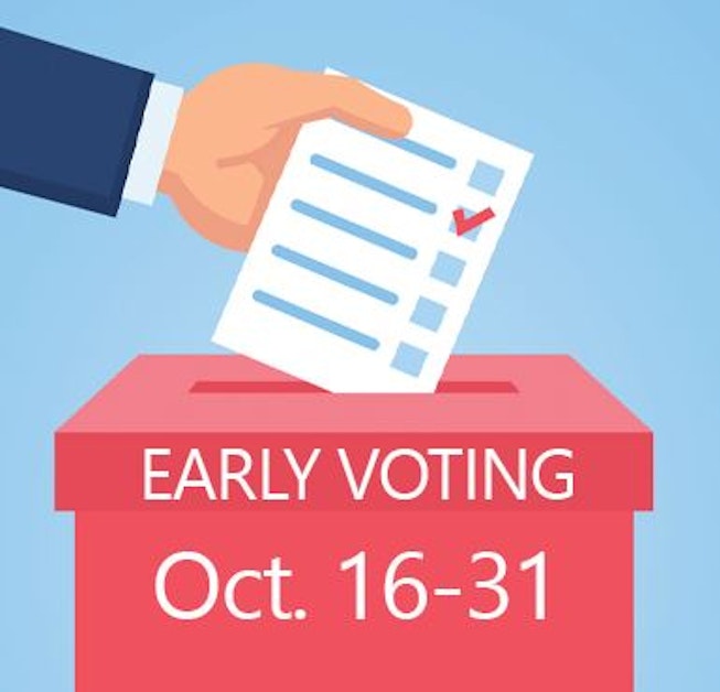 Get out the Vote- Early Voting Sign Holding Smyrna Grace Church ...