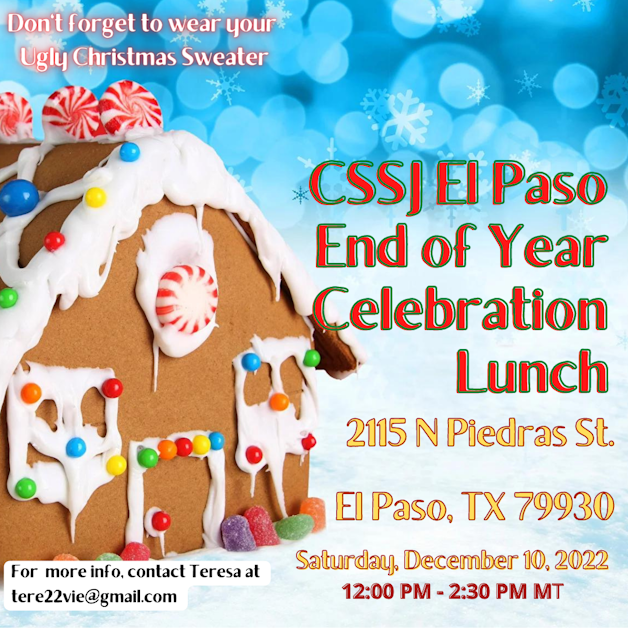 CSSJ El Paso December Appreciation Lunch · Crime Survivors Speak