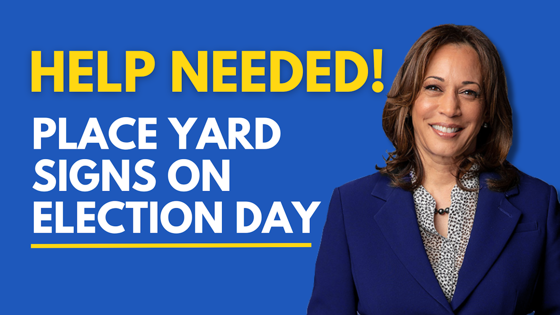 HELP SET UP ELECTION DAY SIGNS: For Kamala and More! · Seminole County ...