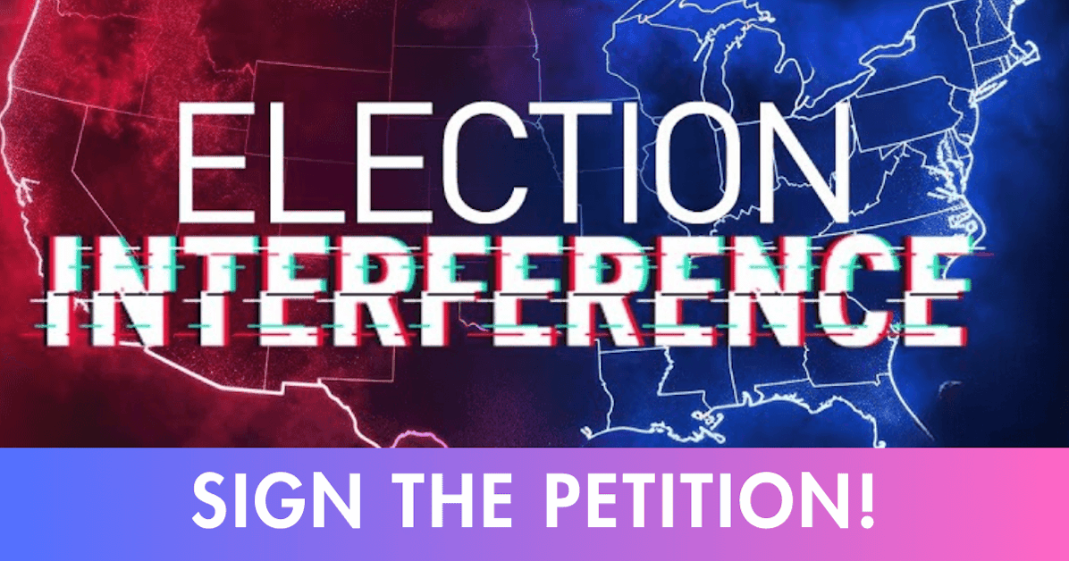 Say NO to election interference in Washington County · WCDP / Sylvain Bruni