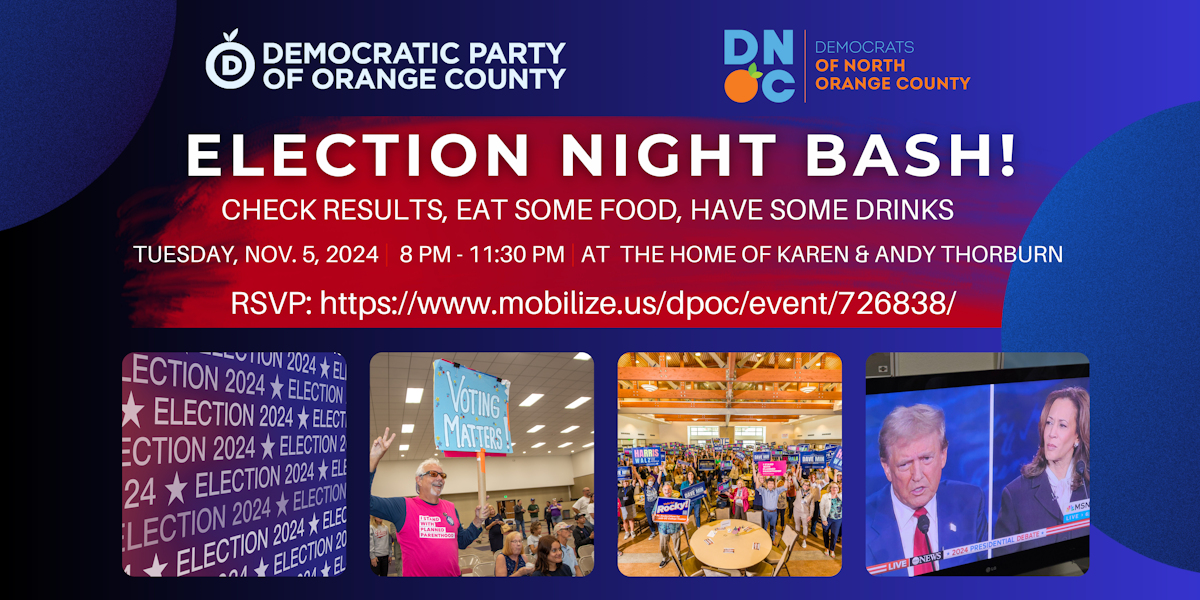 Nov. 5th Election Night Watch Party at Casa Thorburn · Democratic Party ...
