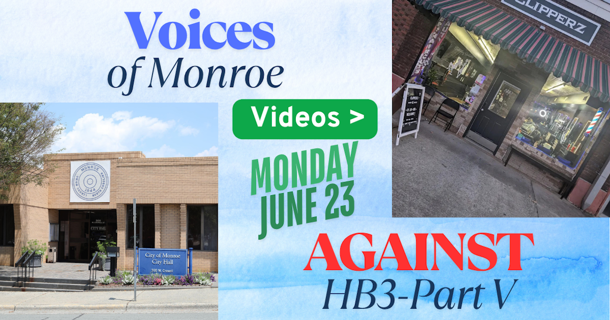 Voices of Monroe: Speak Out on HB3! · Union County Democratic Party