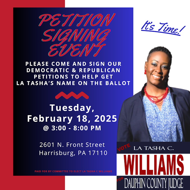 Petition Signing & Campaign Kickoff · Williams for Judge