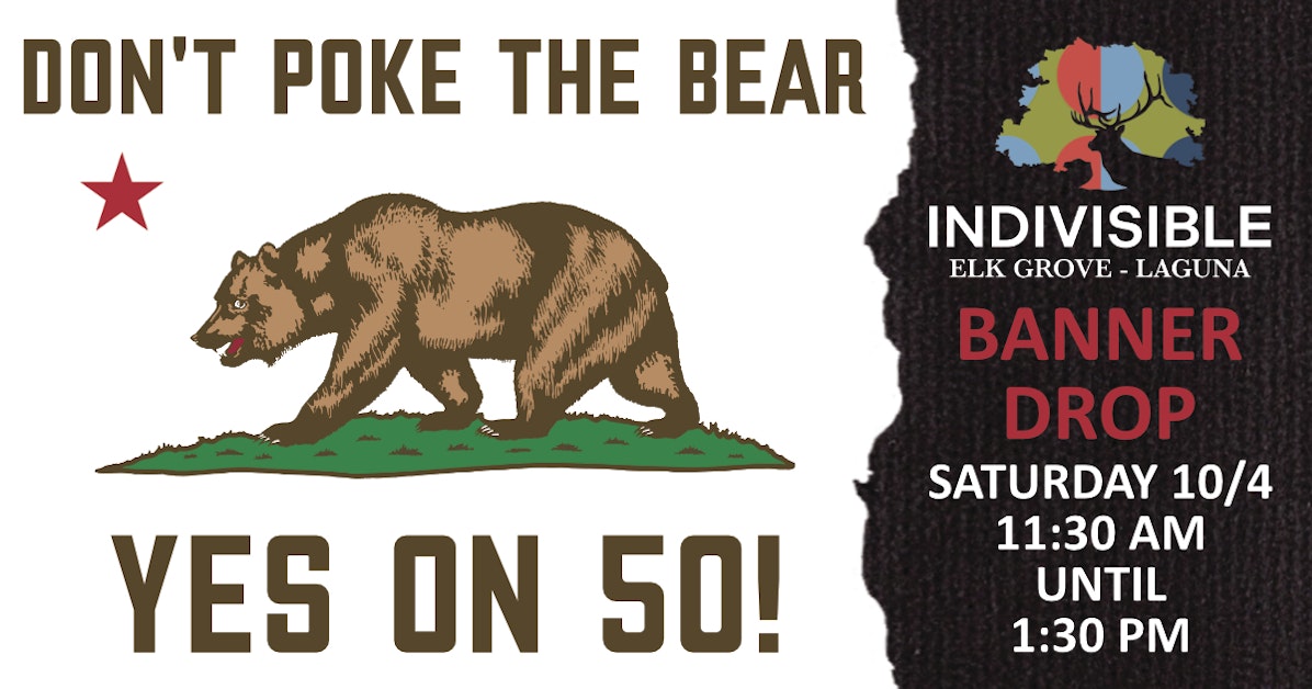 DON'T POKE THE BEAR - YES ON 50! -- "Banner Drop" · Mobilize