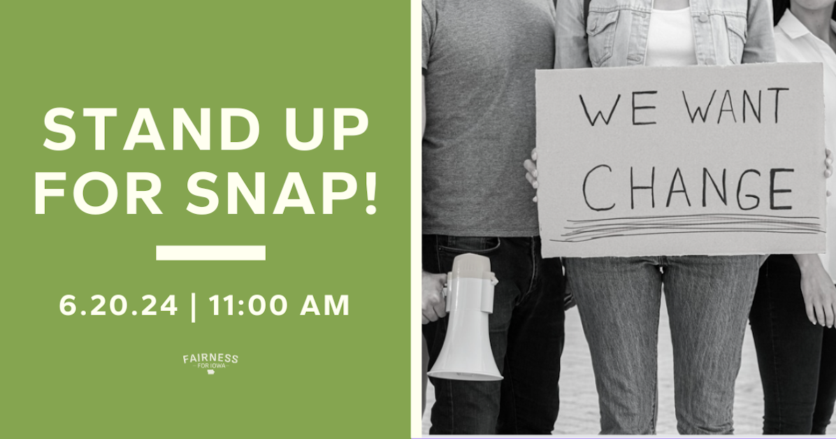 Tell Rep. Nunn: Protect SNAP! · Progress Iowa