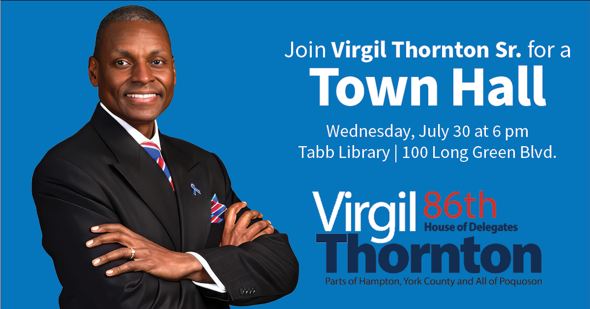 Town Hall with 86th HOD Candidate Virgil Thornton · Historic Triangle ...