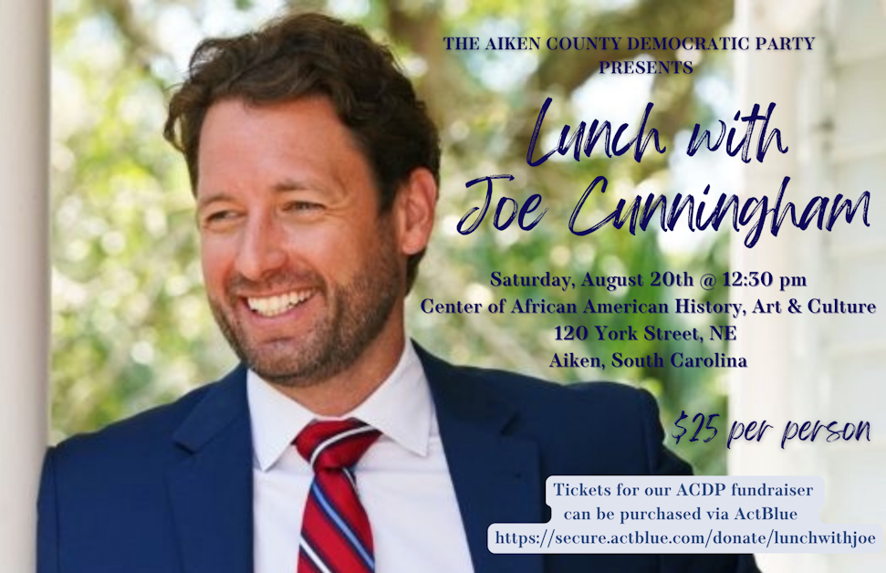 Let’s Do Lunch with Joe Cunningham! · South Carolina Democratic Party