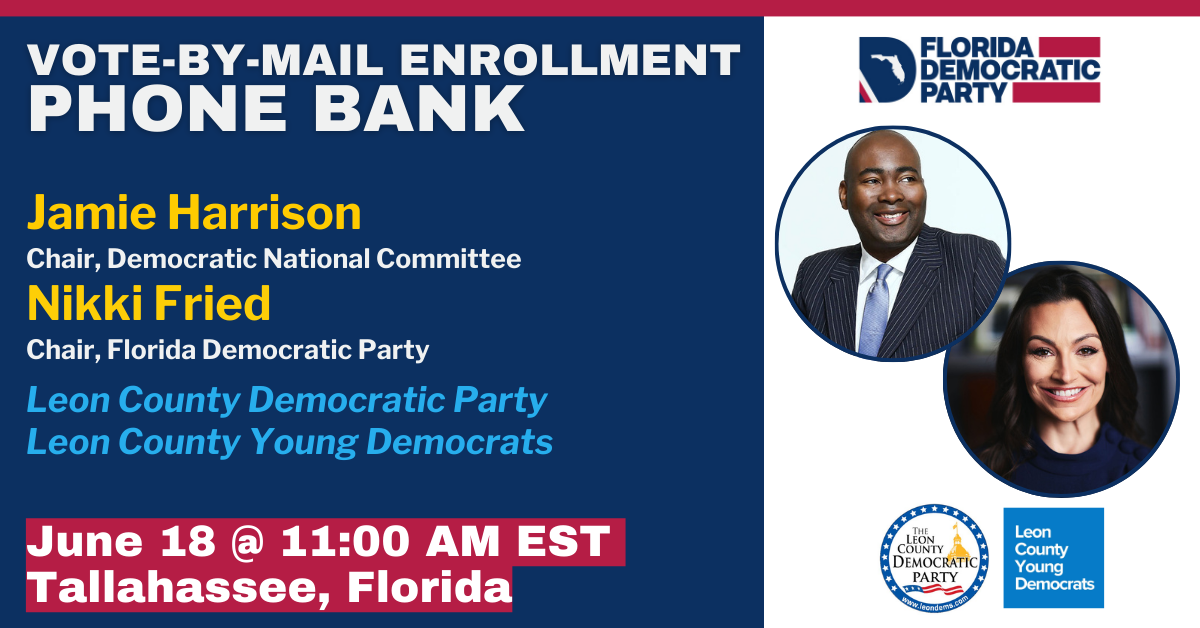 Phone Bank with Chair Jamie Harrison, FDP Chair Nikki Fried, and Leon ...