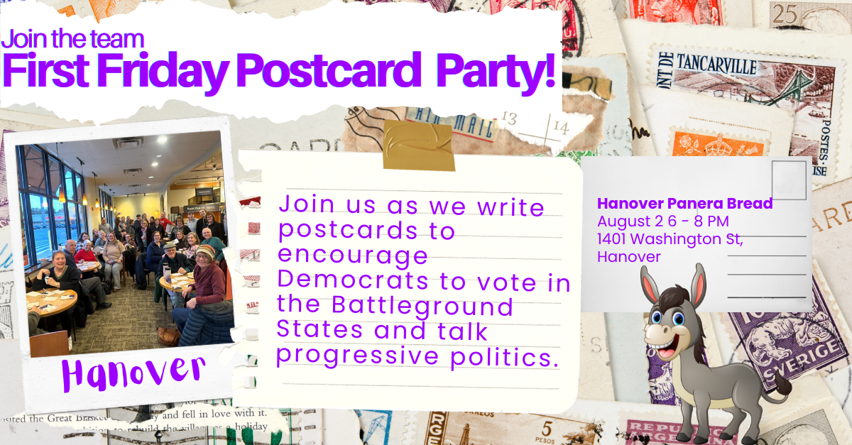 First Friday Postcard Party (FFPP) · Mobilize