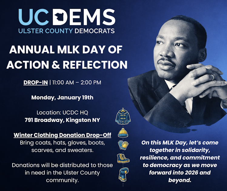 UC DEMS for an MLK Day of Action & Reflection · Ulster County Democrats