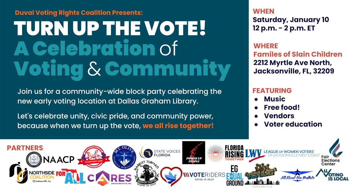 Turn Up the Vote! A Celebration of Voting & Community · Florida for All