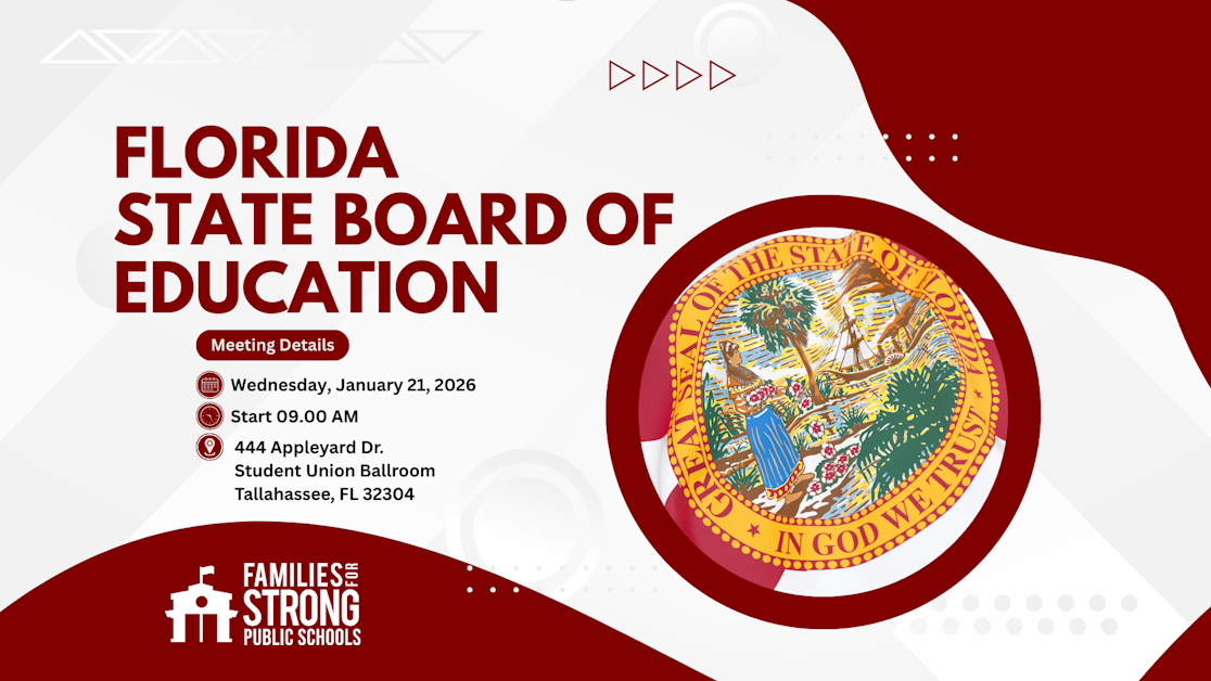 Speak Up for Florida’s Students at the State Board of Education Meeting ...