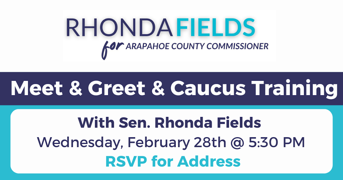 Meet & Greet & Caucus Training W/ Sen. Rhonda Fields · Mobilize