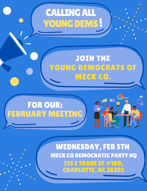 Young Dems of Mecklenburg County Monthly Mtg · North Carolina Democrats