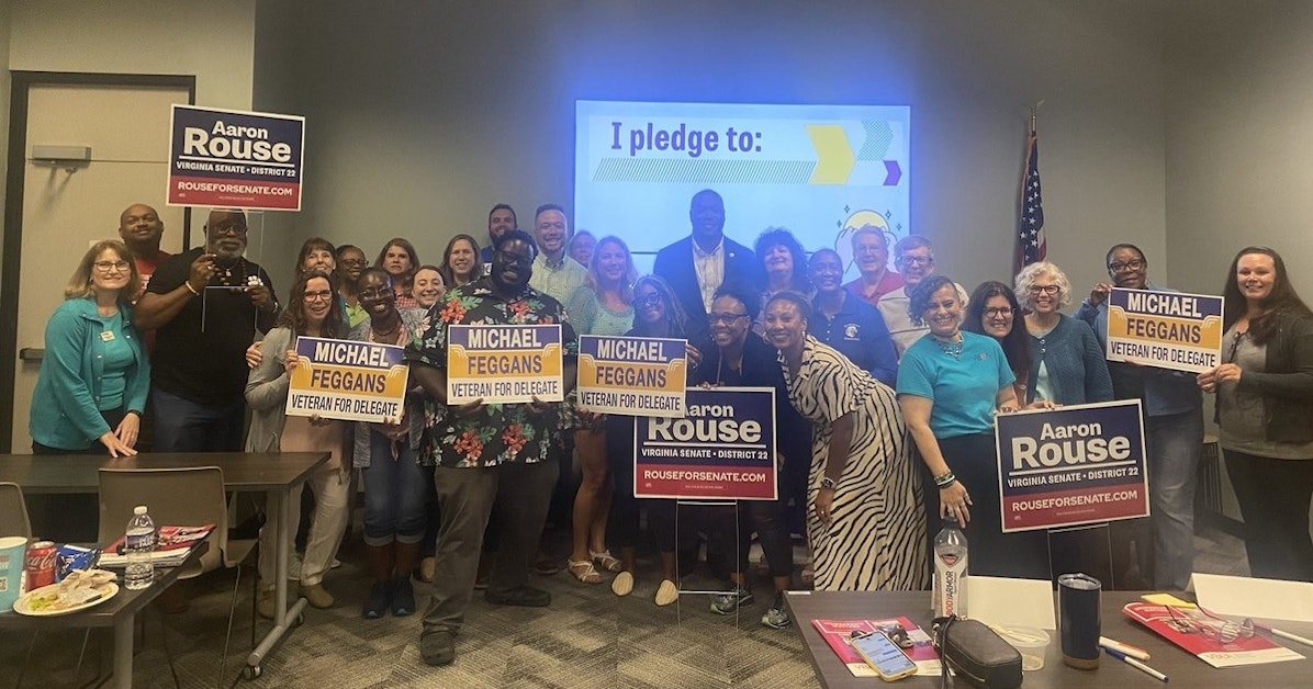 Educators for Feggans Canvass Launch · Michael Feggans for Delegate