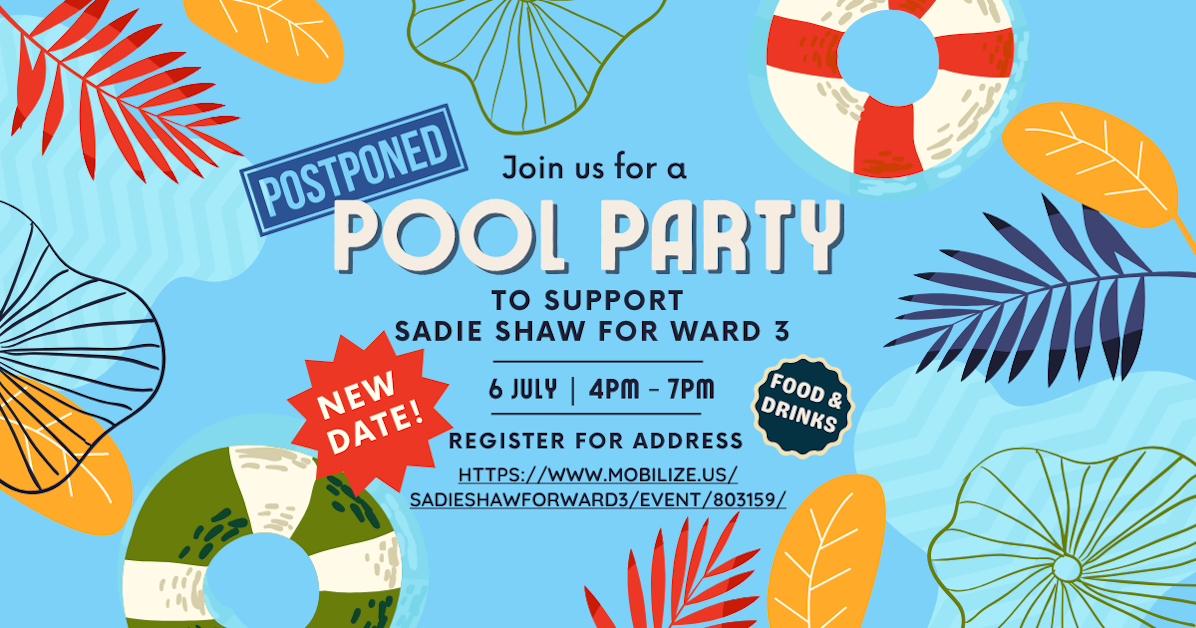 Pool Party: Making Waves with Sadie · Sadie Shaw for Ward 3
