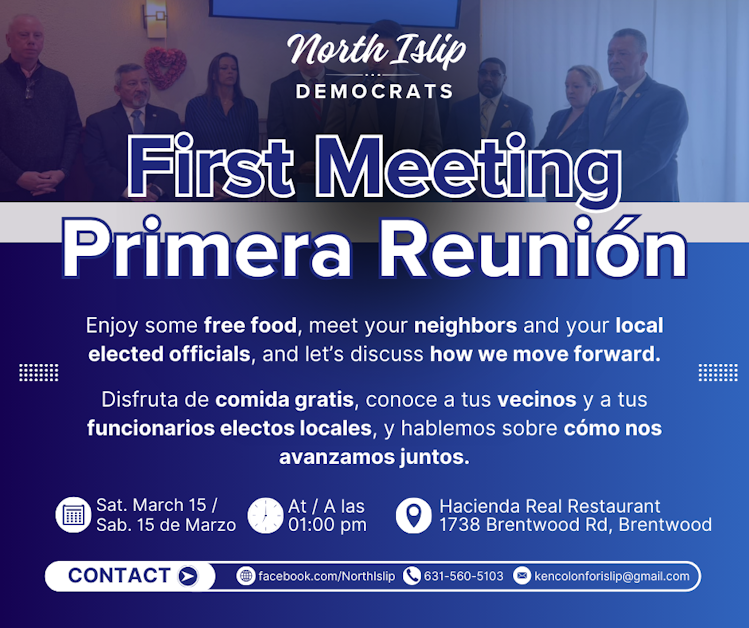 North Islip Democratic Club: First General Meeting! · Mobilize