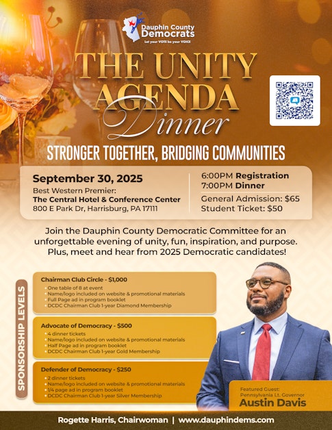 The Unity Agenda Dinner with Lt. Governor Austin Davis · Mobilize