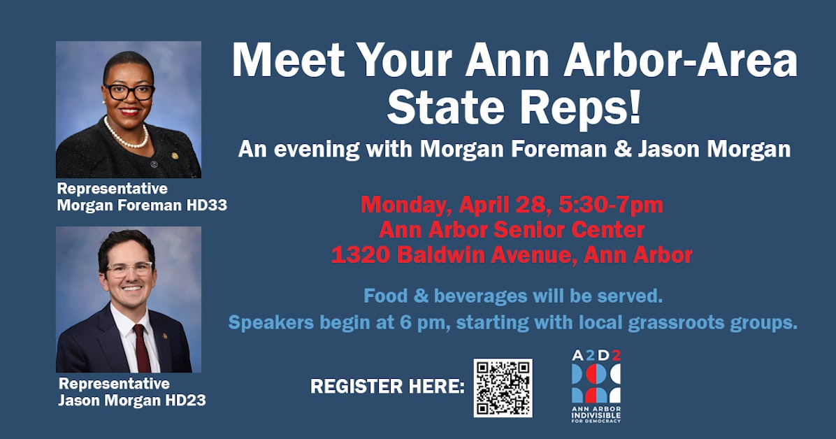 Meet Our Ann Arbor MI House Reps Morgan Foreman & Jason Morgan · Mobilize