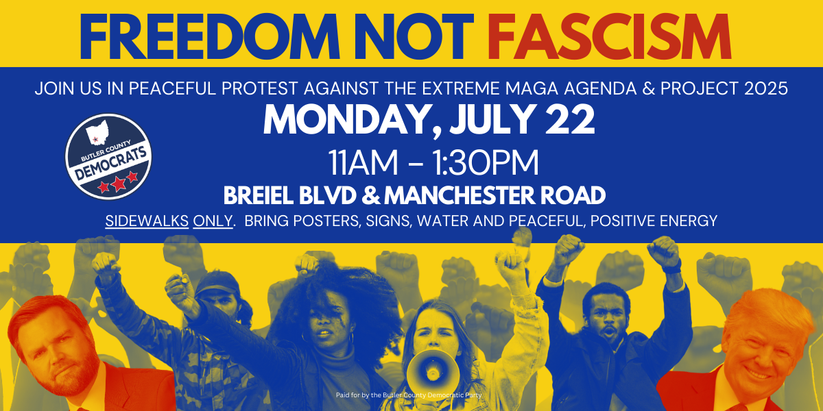Freedom Not Fascism Protest FOR Democracy (Middletown, OH) · Butler ...