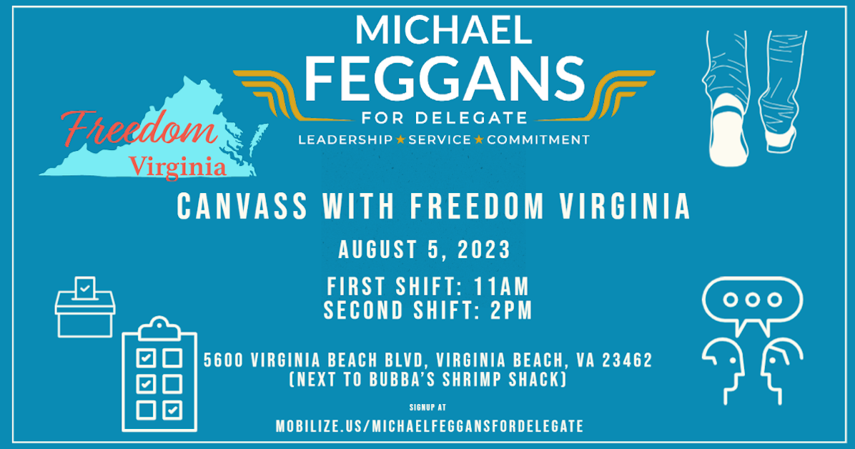 Freedom Virginia Canvass with Michael Feggans · Michael Feggans for ...