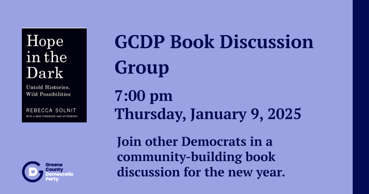 GCDP Book Club - Winter Edition · Mobilize