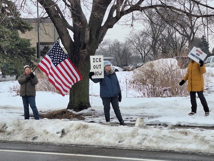 Anti-ICE Protest at MN GOP HQ (11:30am-12:30pm · Indivisible MN03