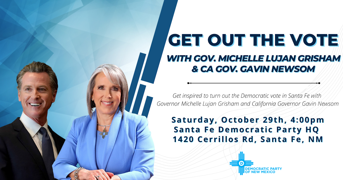Canvass Launch with Governor Michelle Lujan Grisham and Governor Gavin ...