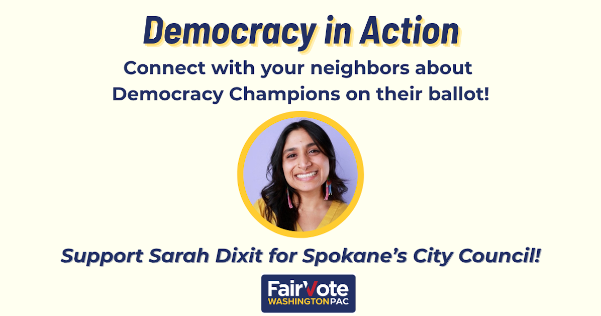 Canvass for Sarah Dixit! · Mobilize