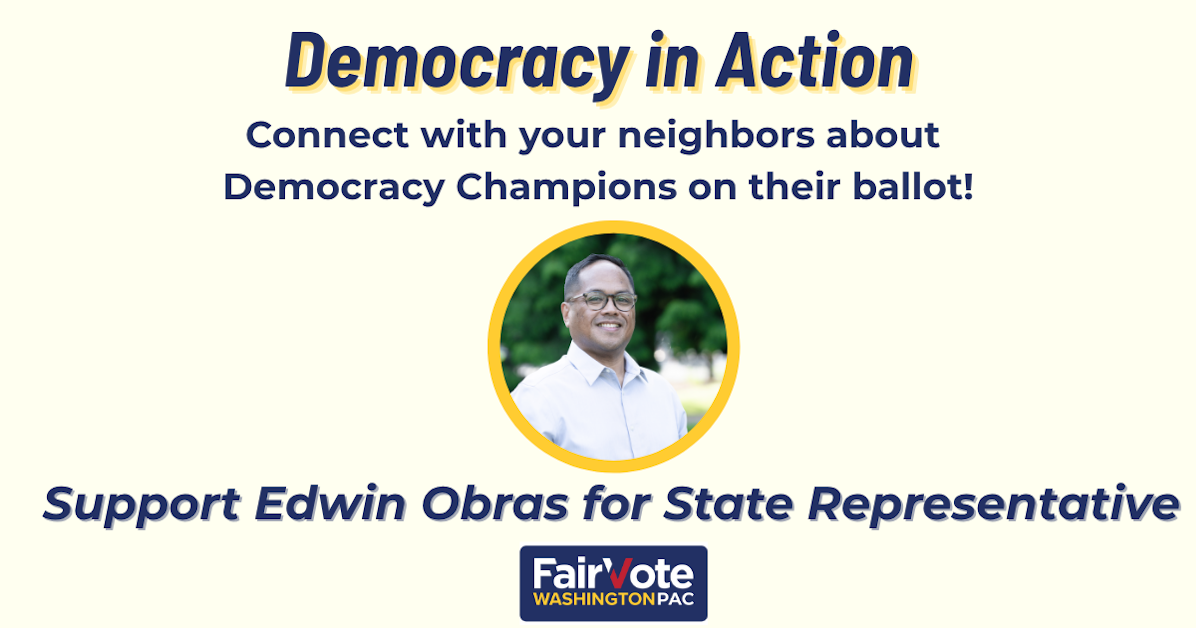 Canvass with Edwin Obras for State Representative · Mobilize