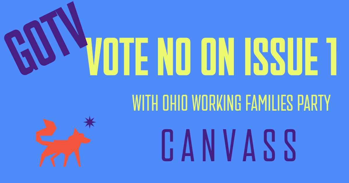 Youngstown VOTE NO ON ISSUE 1 Canvass · Mobilize