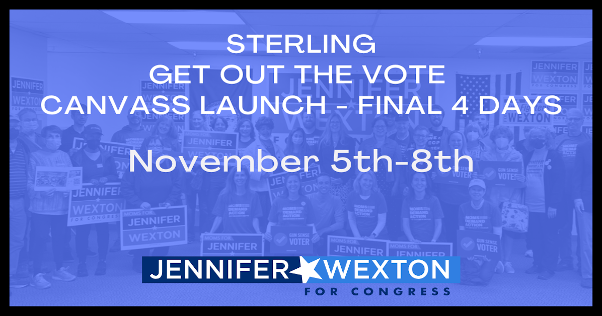 Wexton for Congress - Sterling GOTV Final 4 Canvass · Prince William ...