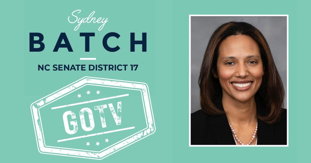 Canvassing for Sydney | November 7th · Sydney Batch for NC Senate