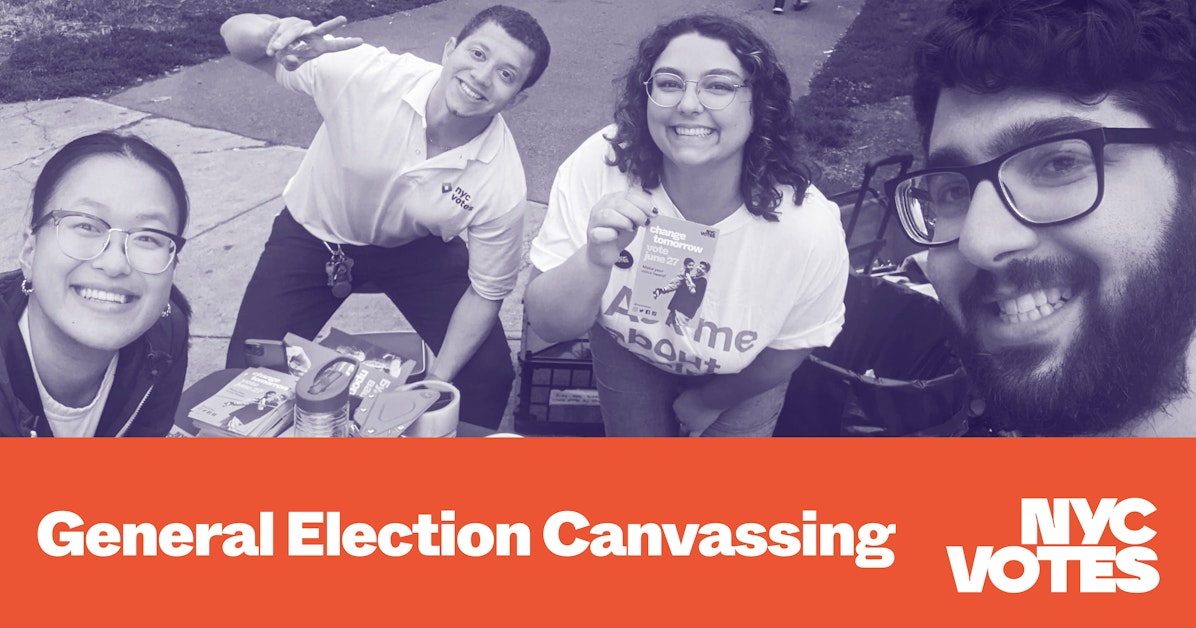 General Election Canvass!! Sunset Park, Sunday 9/22 · Mobilize