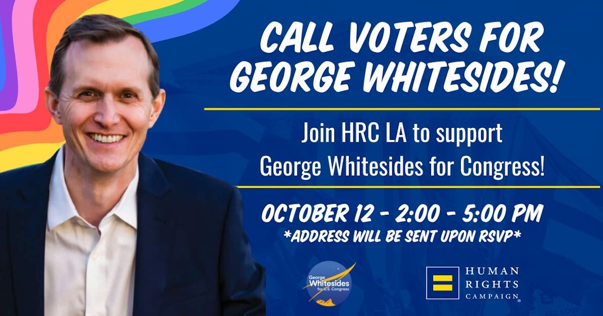 HRC LA Phone Bank for George Whitesides · Mobilize