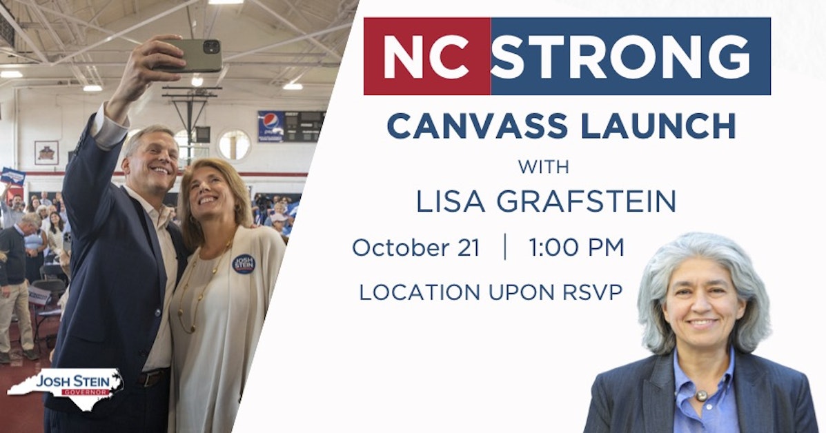 Canvass for Lisa Grafstein with Josh Stein! · Lisa Grafstein