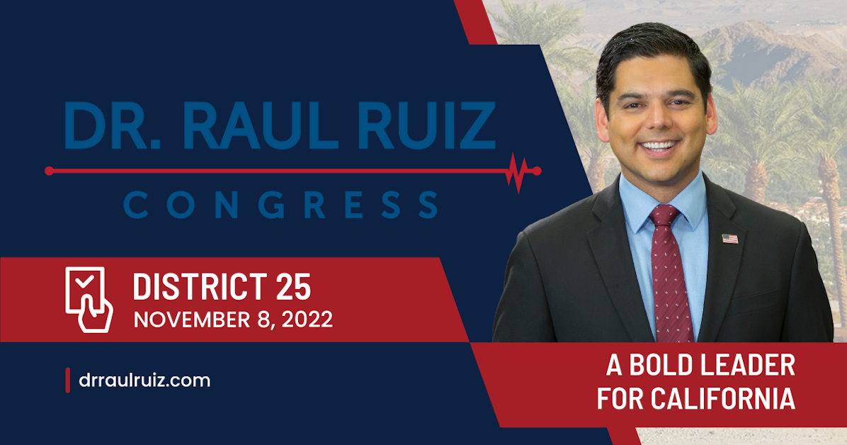 Phonebank for Dr. Raul Ruiz for Congress (Imperial Valley) · Mobilize