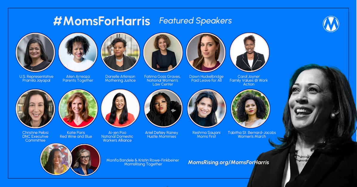 IT'S TIME! Open Meeting: Moms For Harris · MomsRising