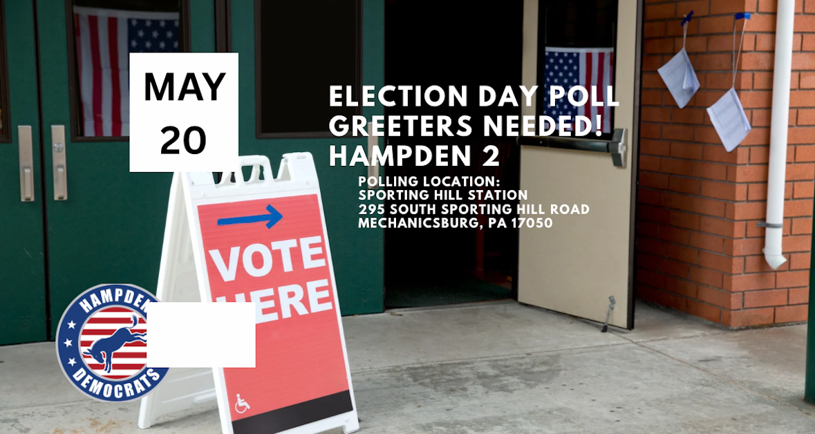 Hampden 2 (SPORTING HILL STATION) Poll Greeter for Tuesday 5/20/2025 ...