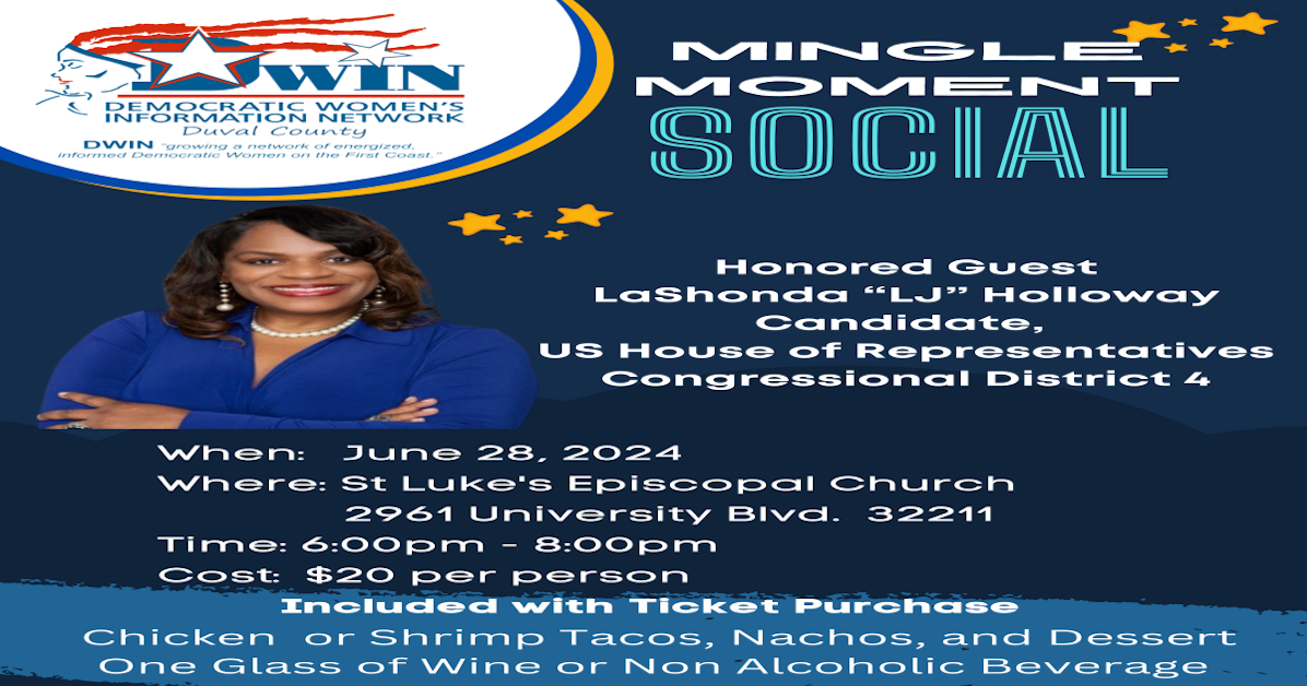 DWIN Mingle Moment Social · Duval Dems
