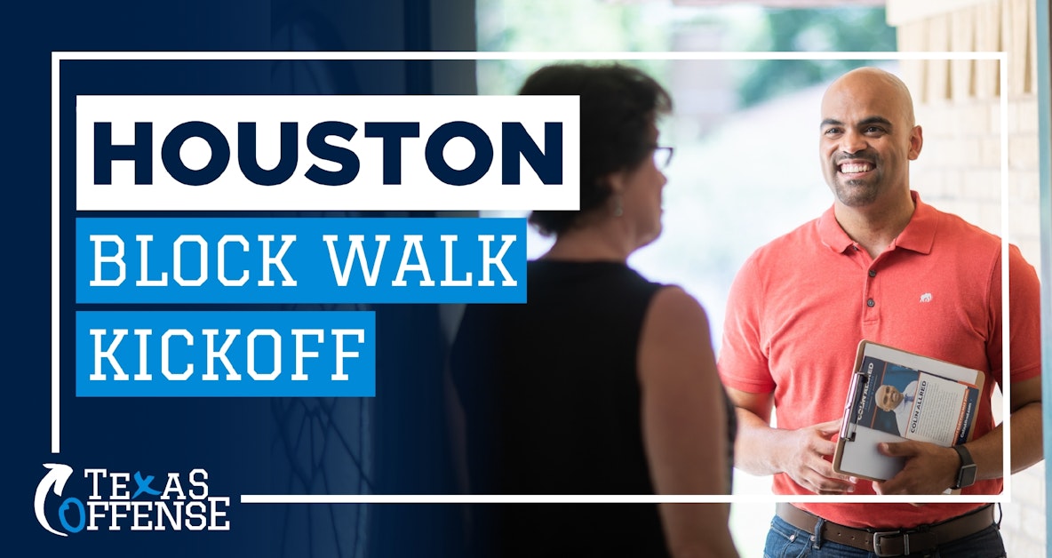 Houston Block Walk Kick Off · Harris County Democratic Party