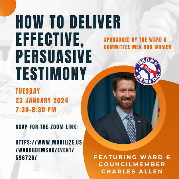 How to Deliver Effective, Persuasive Testimony ft. Ward 6 Councilmember ...