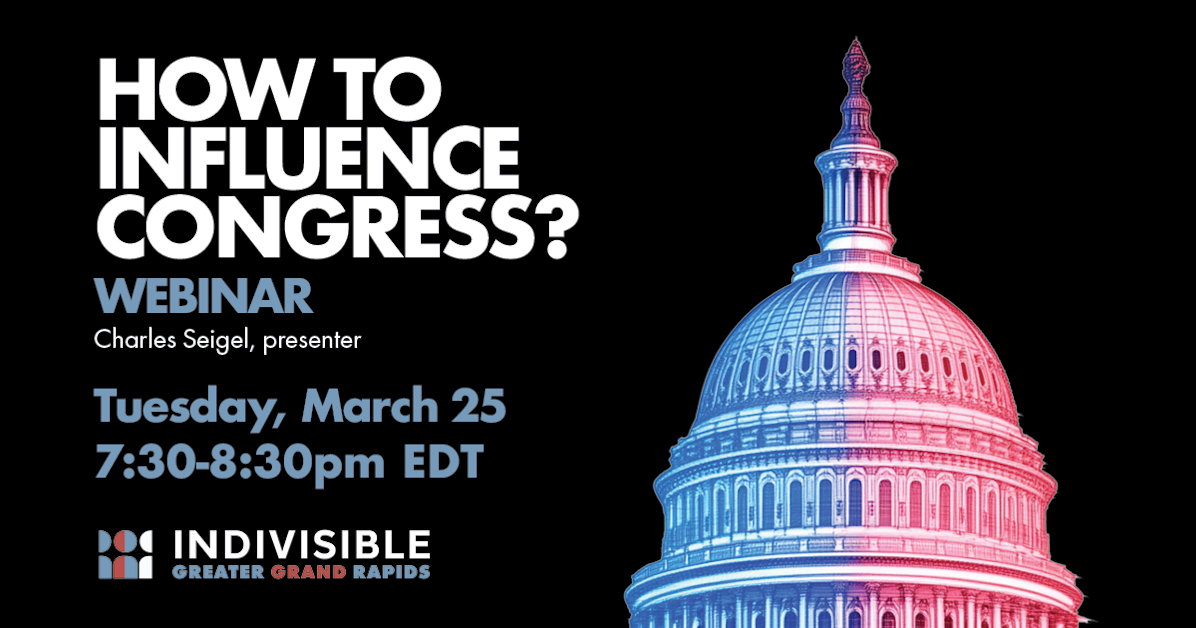 How to Influence Congress? · Indivisible