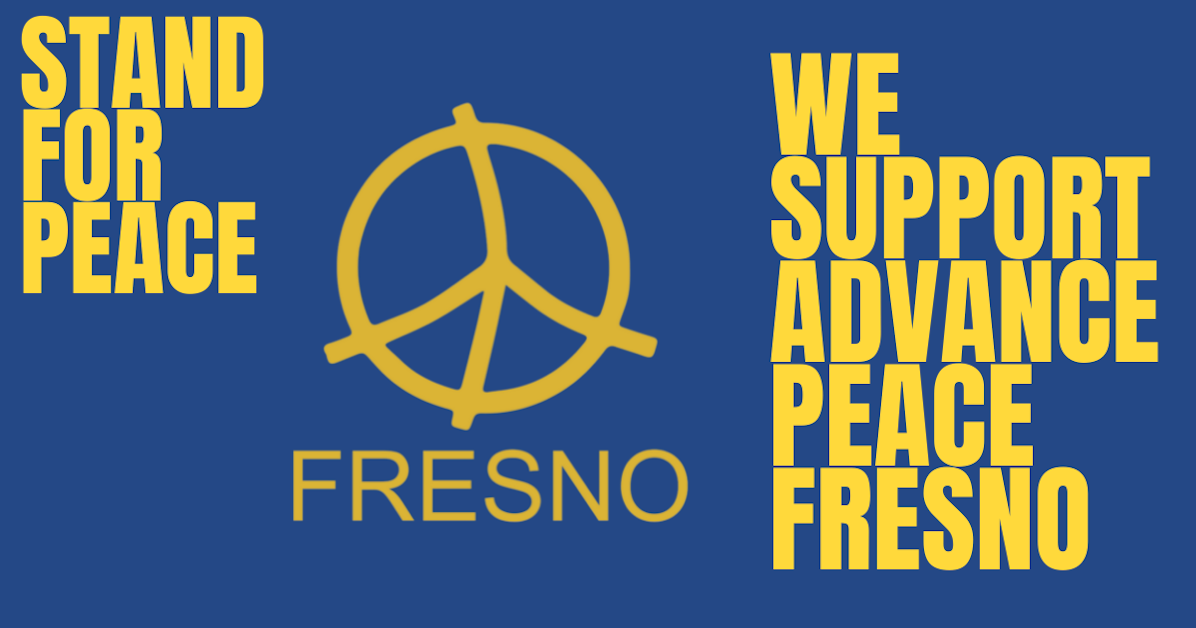We Support Advance Peace Fresno · We Are California